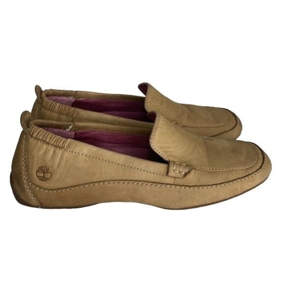 Timberland | Shoes | Timberlands Ladies Flats Boat Shoes Tan Leather ...